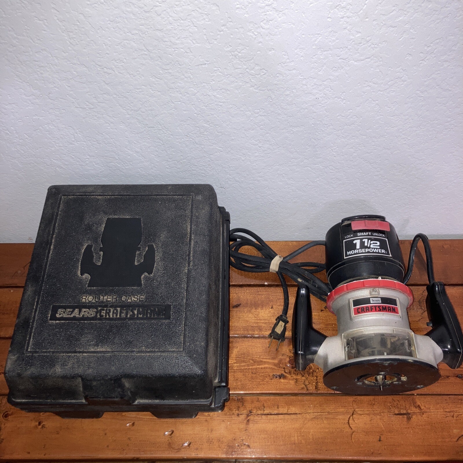 Sears Craftsman Heavy Duty 1 1/2 HP 1/4” Router Model 315.17492 WORKS ...