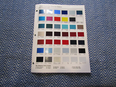 1993 FORD MUSTANG THUNDERBIRD TAURUS TEMPO FESTIVA ESCORT COLOR CHIPS ...