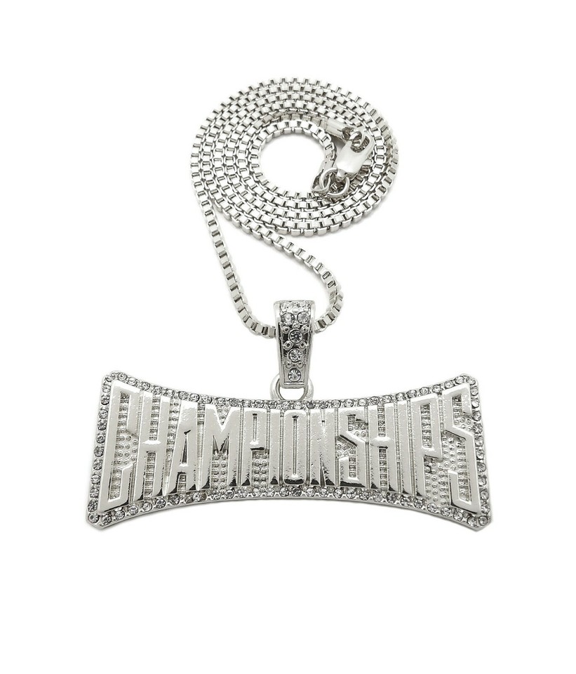 Hip Hop MEEK MILL CHAMPIONSHIPS PENDANT 18"~24" Box, Cuban, Rope Chain ...