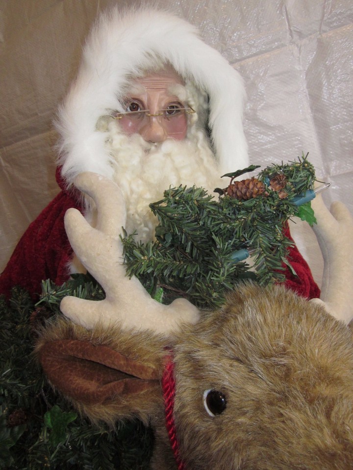 HEN HOUSE Joyce Ditz Designs Santa on Reindeer Dearest OPA 2nd LE ...