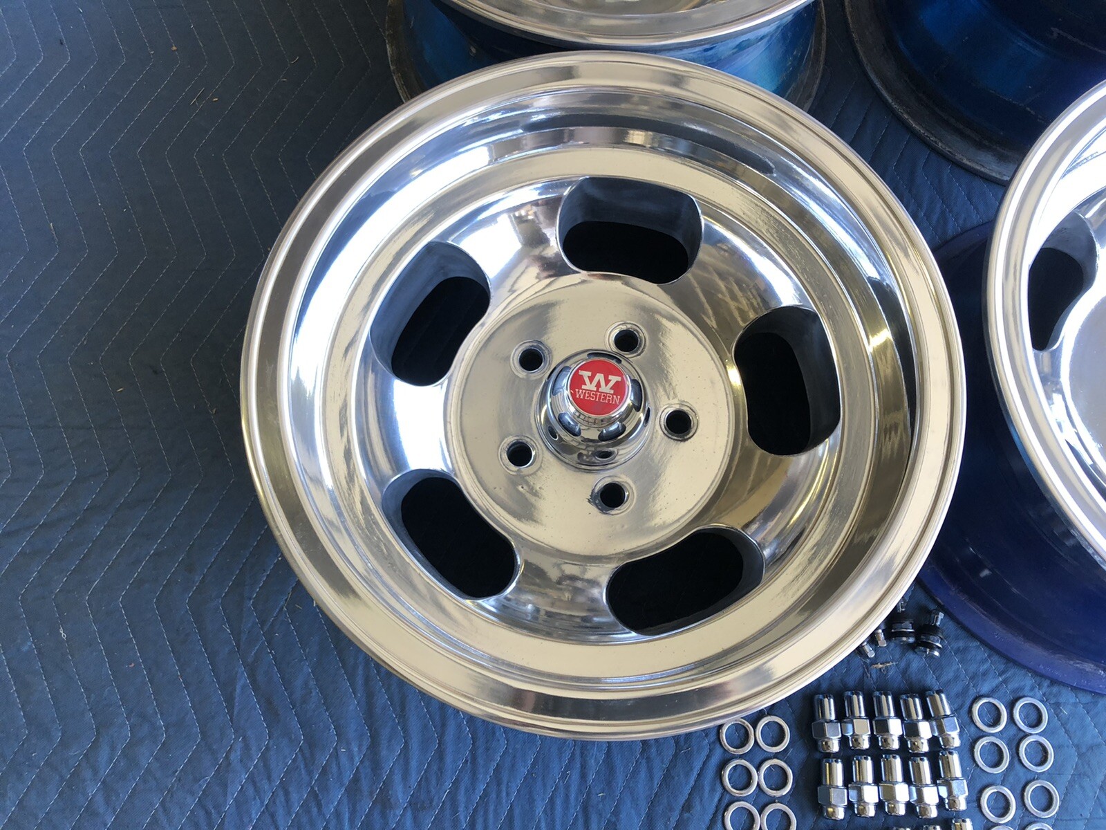 4 US INDY MAG STYLE 15x8 1/2 VINTAGE SPORT SLOT MAGS 4 3/4 CHEVY CAR ...