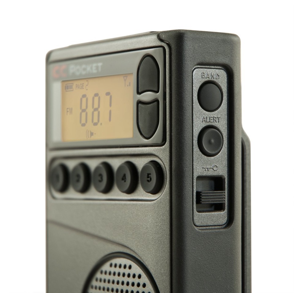 CC Pocket AM FM and NOAA Weather Radio with Clock and Sleep Timer | eBay