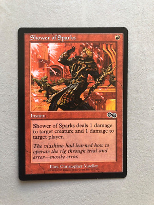 Mtg Urza's Saga Shower of Sparks NM | eBay