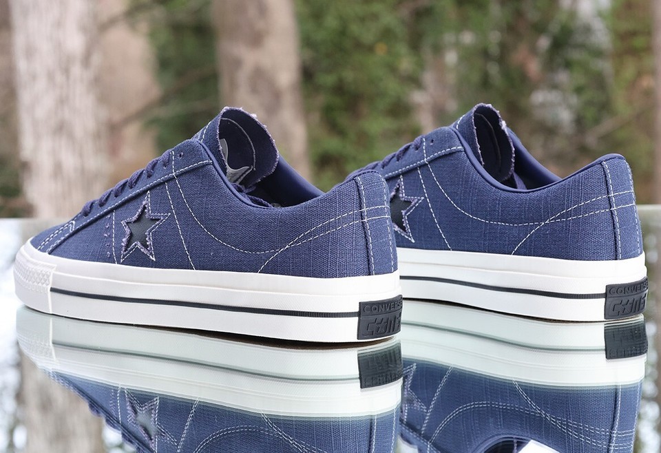 Converse Cons One Star Pro Navy Blue Men’s Size 11 Black White Custom ...