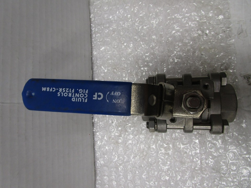 CF Fluid Controls 1" -1/4'' Ball Valve Assembly, F12SR-CF8M /. W0G 1000 ...