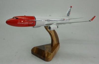 B-737 Norwegian Air B737 Airplane Desk Wood Model Free Shipping Large ...
