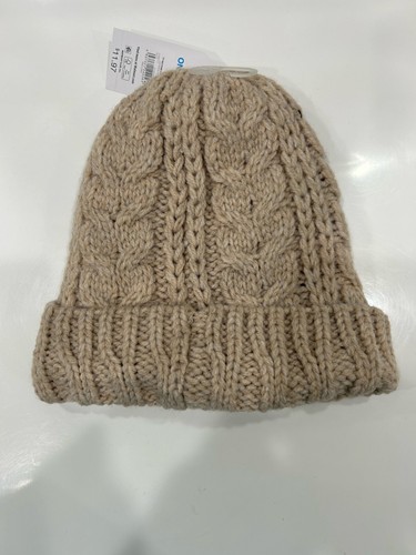 NWT Time & Tru Women's One Size No Pom Cable Oatmeal Heather Knit ...