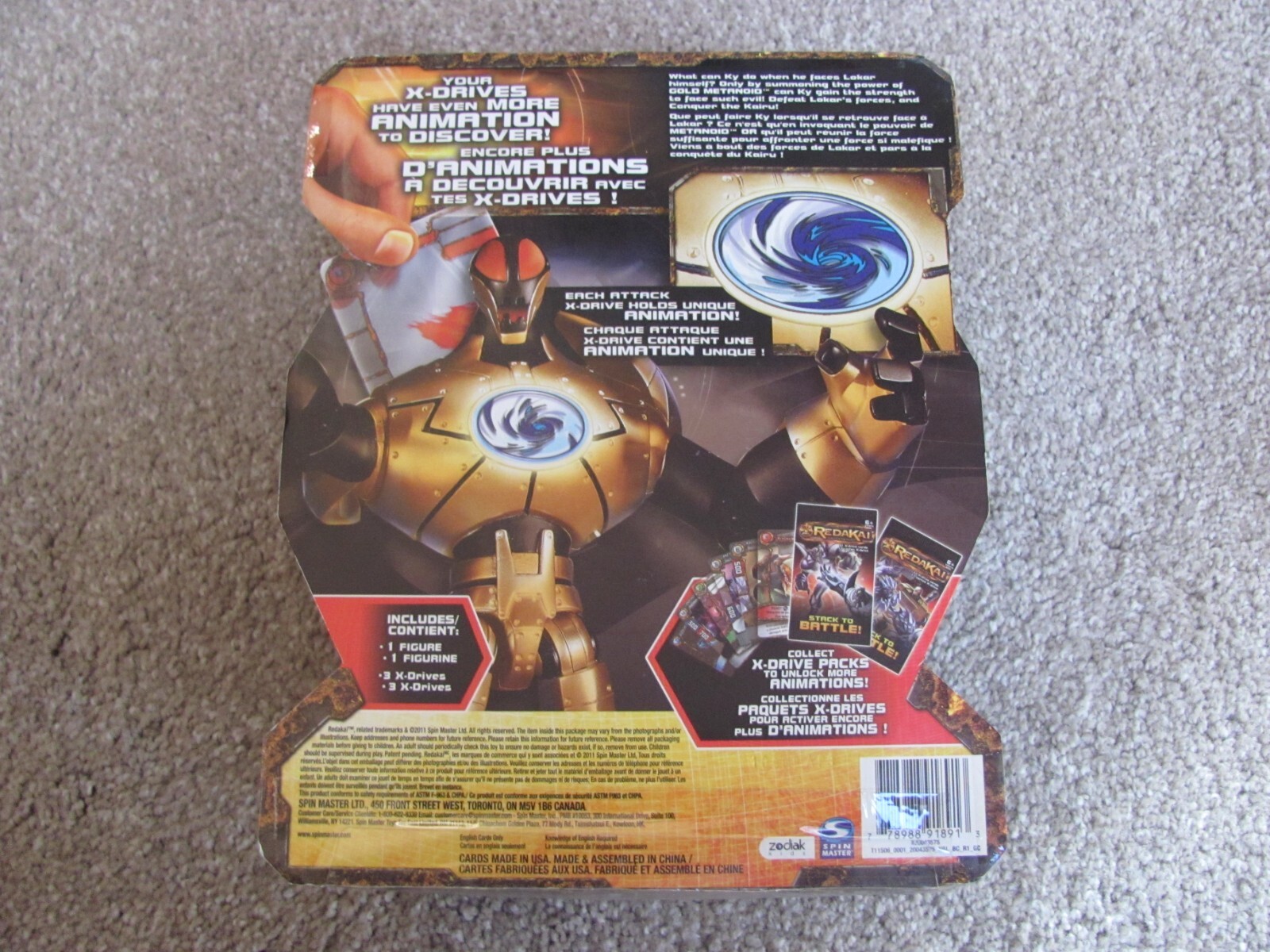 Redakai Action Figure GOLD BRUTICON Toy BIG Exclusive X-Drive Card ...