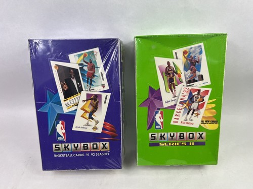 1991-92 Skybox Basketball Series 1 & 2 Lot Of 2 Boxes 1 Sealed Box Each ...