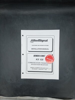 Bendix King Communication Transceiver Navigation Receiver Installation ...