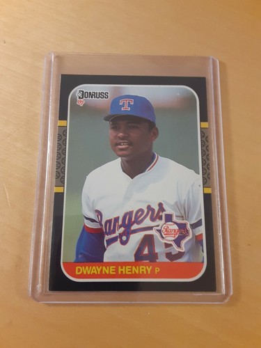 1987 Donruss #637 DWAYNE HENRY Texas Rangers Baseball Card, Pitcher, RP ...