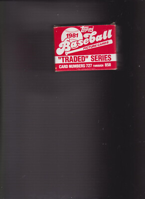 1981 Topps Traded Set Empty Box | eBay
