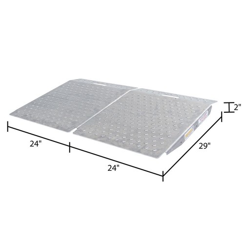 Guardian SR-01-24-24-P-TS6-2 Shed Ramps with Punch Plate Surface - 2 ...