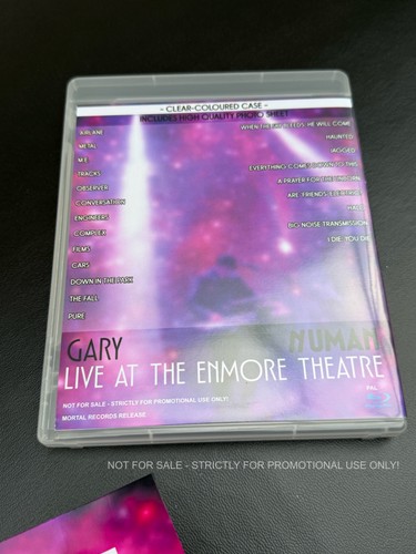 Gary Numan - Rare Promotional PAL Blu-Ray Concert Live Disc | eBay UK