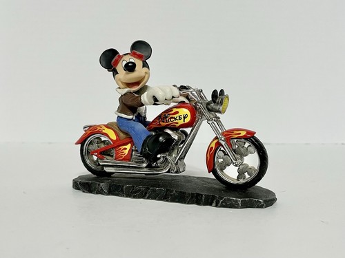 Mickey Mouse Leader Of The Pack Figurine Motorcycle Open Road ...