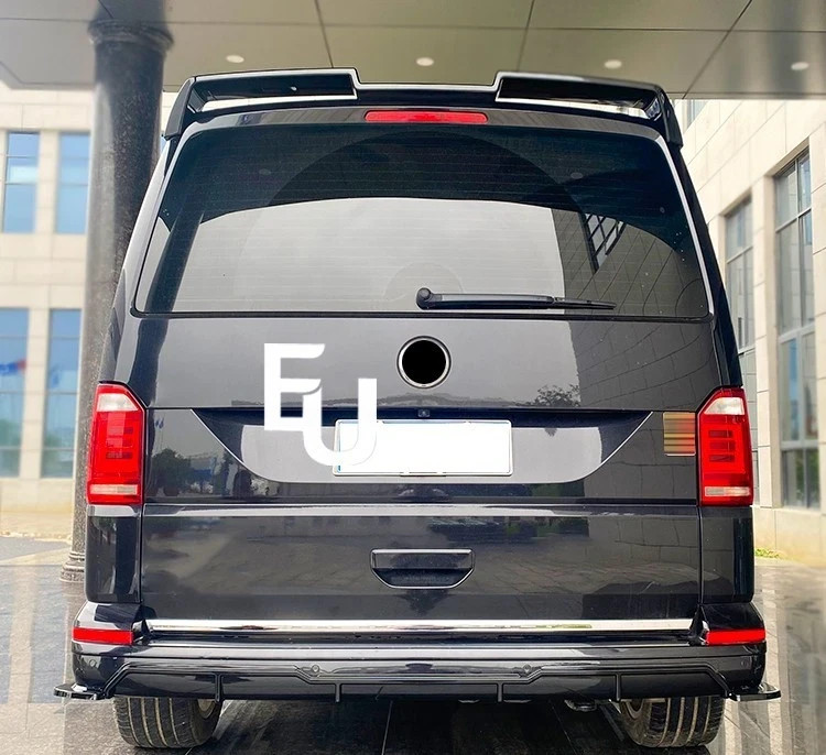 FOR VW TRANSPORTER T6 T6.1 REAR BUMPER DIFFUSER BLADE VALANCE GLOSS ...