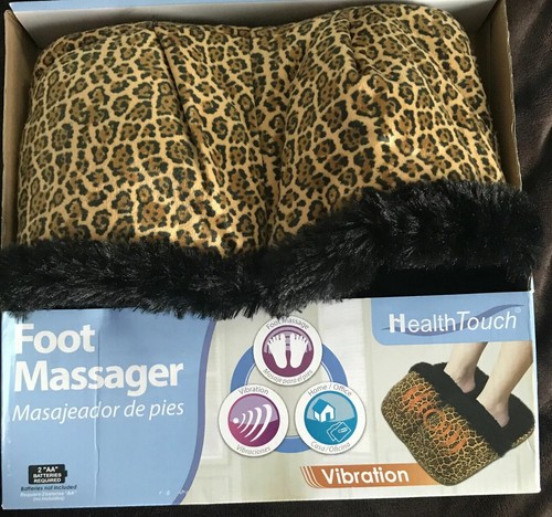 Health Touch Foot Massager Leopard Print Battery Operated | eBay