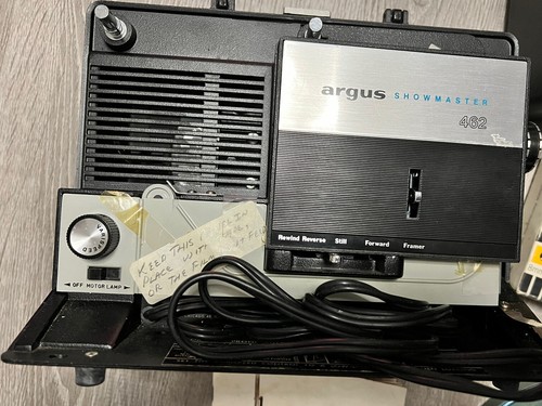 Vintage Argus Showmaster 462 8MM portable Movie Projector Case Butt ...