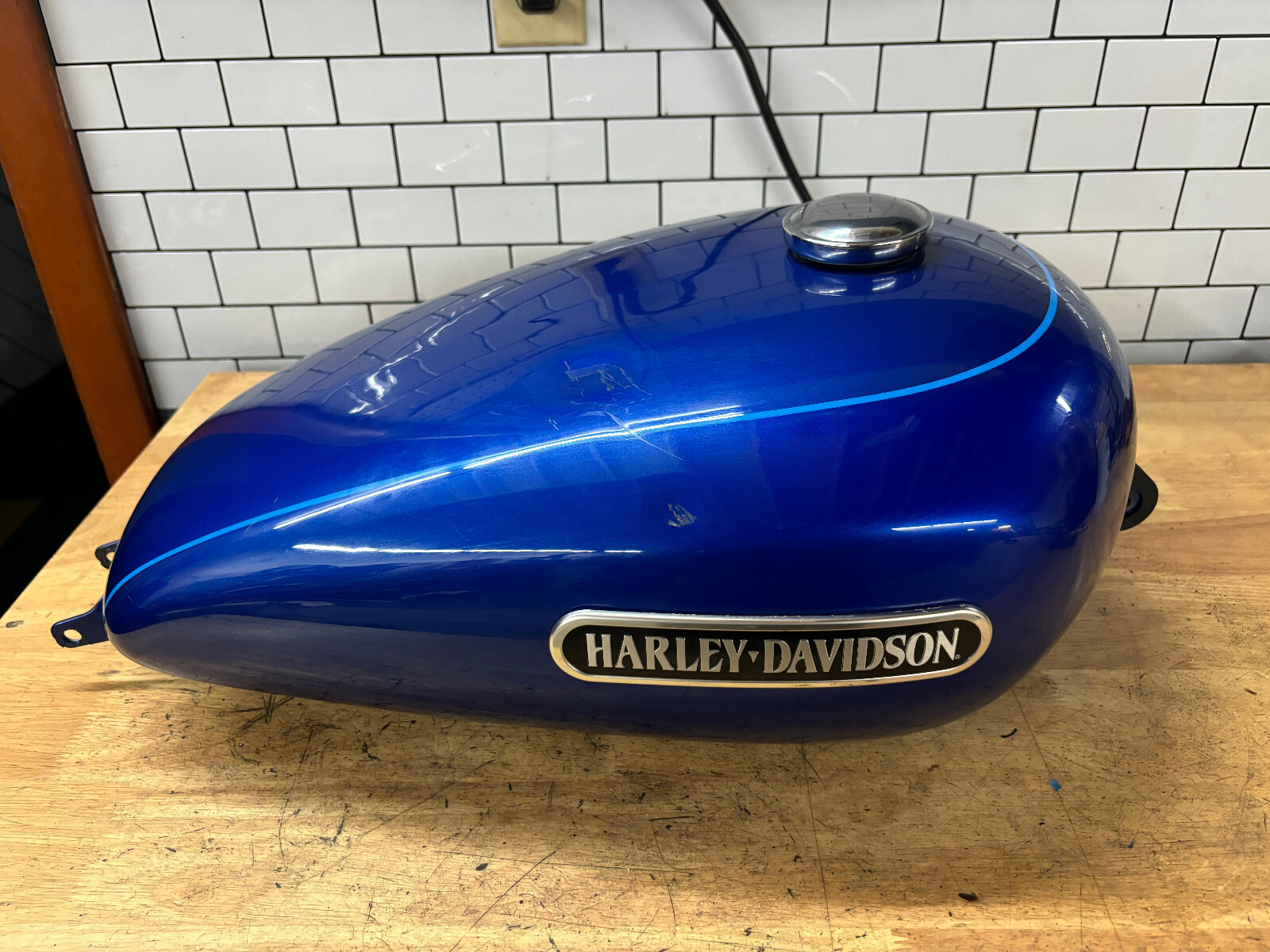 2010 Harley-Davidson Sportster XL 883 1200 XL1200 Fuel Gas Tank Blue ...
