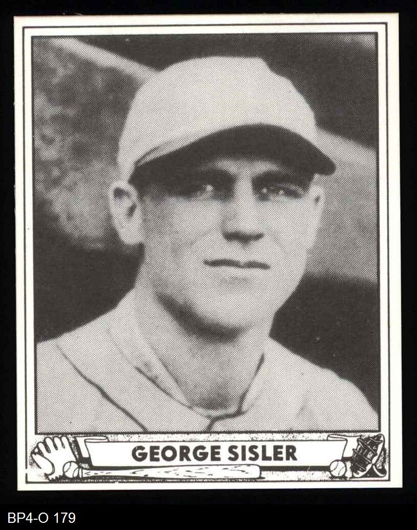 1940 Play Ball Reprint #179 George Sisler Browns HOF 8 - NM/MT | eBay