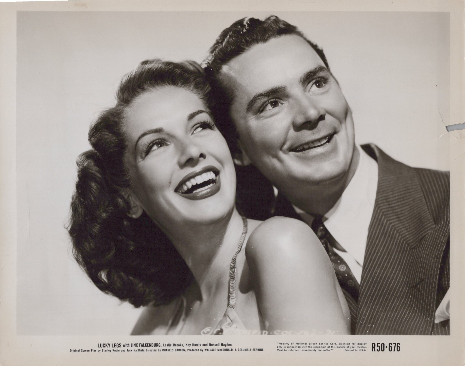 Jinx Falkenburg + Russell Hayden in Lucky Legs (1942) 🎬 Vintage Photo K ...