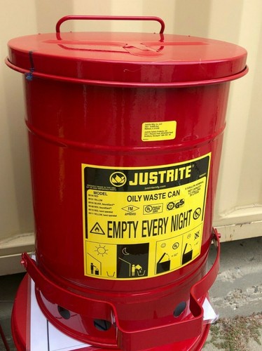 JUSTRITE WASTE CAN 6 GALLON | eBay