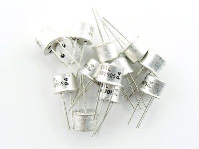 10x 2N2905 PNP Silicon General Purpose Transistor TO-39 Metal CAN; CDIL ...