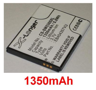 Batterie 1350mAh Tipo EB454357VA EB454357VU Per Samsung GT-B5330 GT ...
