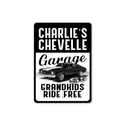 Chevelle Garage Kids Ride Free Metal Sign | eBay