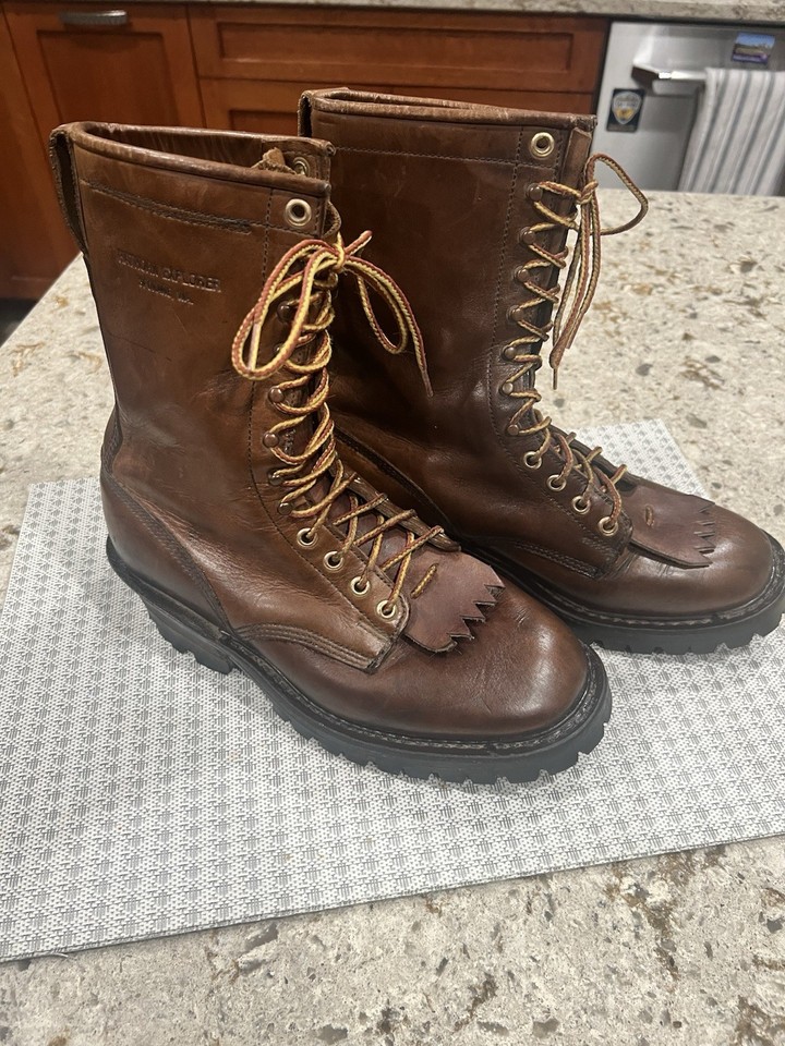 Hathorn Explorer Boots Men's Size 9 EE Brown Leather Soft Toe Work ...