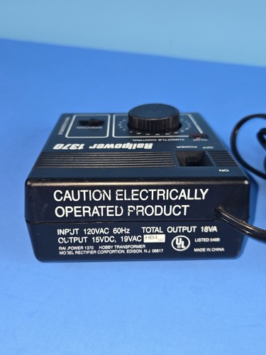 Railpower 1370 Transformer Model Train Controller Powerpack Throttle ...