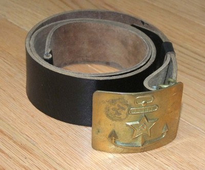 Original Russian / Soviet Navy Belt, Leather | eBay