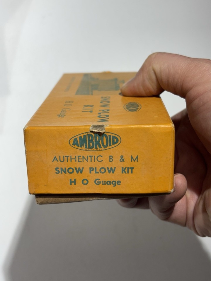 HO Ambroid Boston & Maine B&M Railroad Russell Snow Plow Custom Built ...