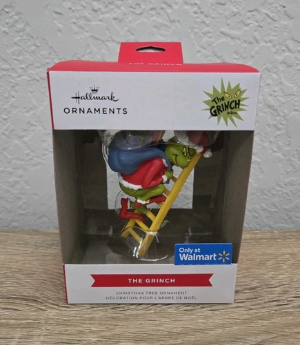 Hallmark Ornaments Dr. Seuss THE GRINCH Climbing Up A Ladder Ornament ...