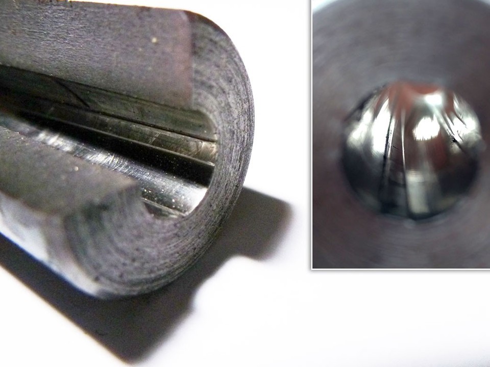 9mm Luger. 9 mm Parabellum. 9x19 TW416 GR6 Barrel Push Rifling Button ...