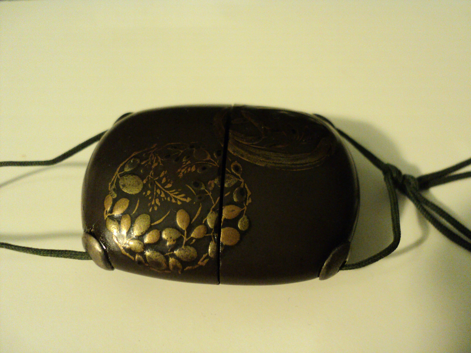 RARE 19th C. JAPANESE LACQUER GILT DECORATED MINIATURE INRO | eBay