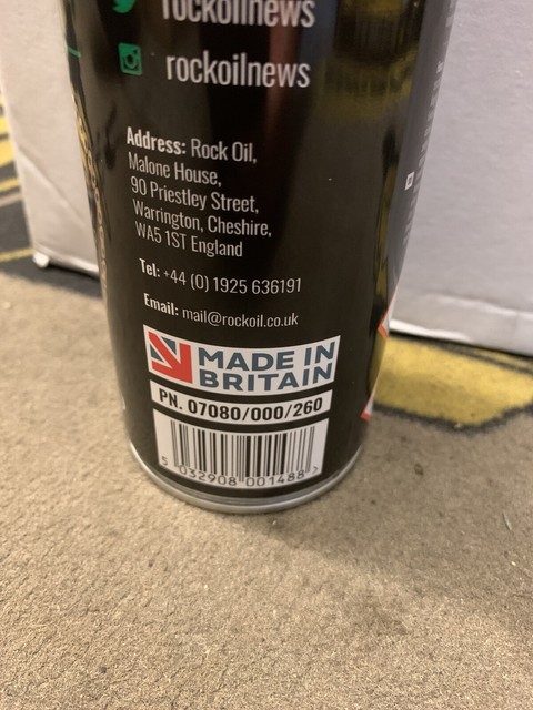 Rock Oil Chain Lube for Yamaha Suzuki Honda Chains 600ml Fast UK for ...