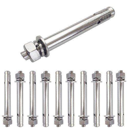10 Pack M12x120mm Expansion Bolts Anchor Bolt 304 Stainless Steel ...