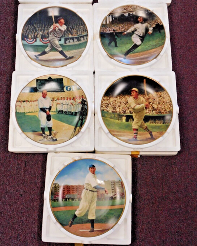Legends of Baseball Bradford Exchange Lot of 5 Collector's Plates 8.25 ...
