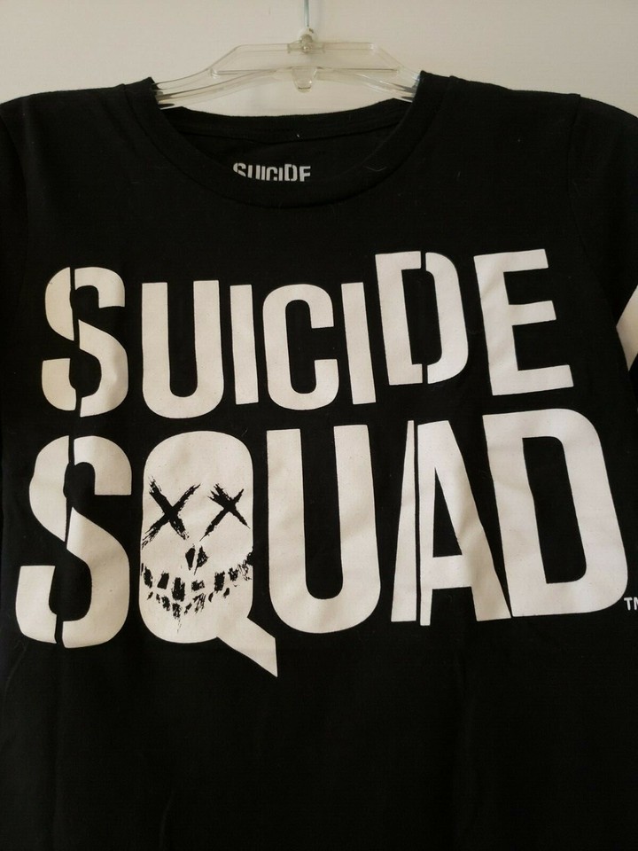 SUICIDE SQUAD Black Short Sleeved Tee T-Shirt Size S EUC | eBay
