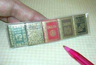 Miniature School Textbooks, 5-Volume Set: DOLLHOUSE Books 1:12 Scale | eBay