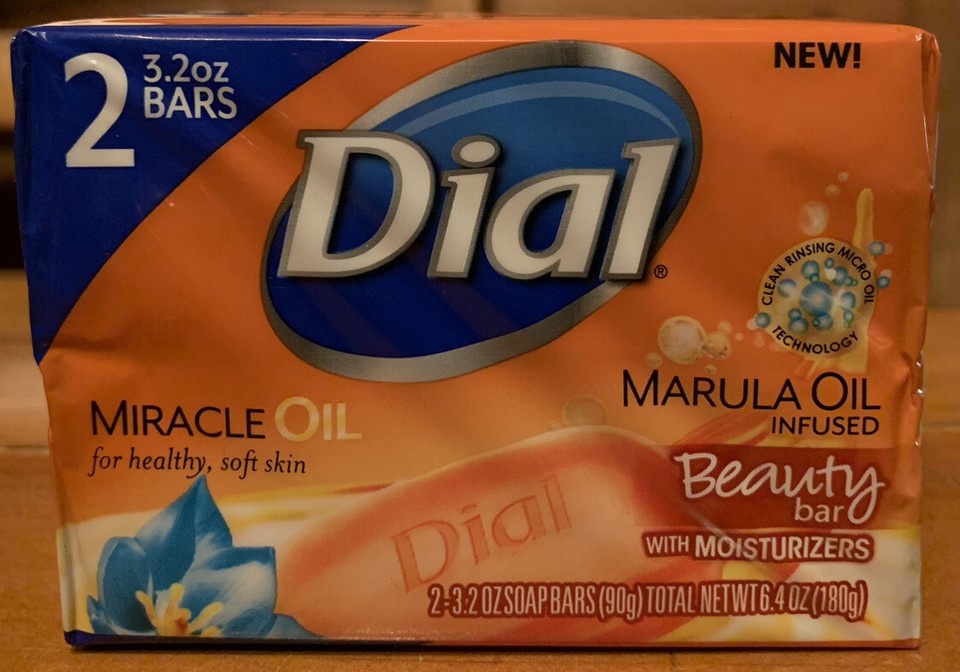 Lot 6 Dial Miracle Marula Oil Glycerin Beauty Bar Soap 3.2 oz/2 pk 12 ...