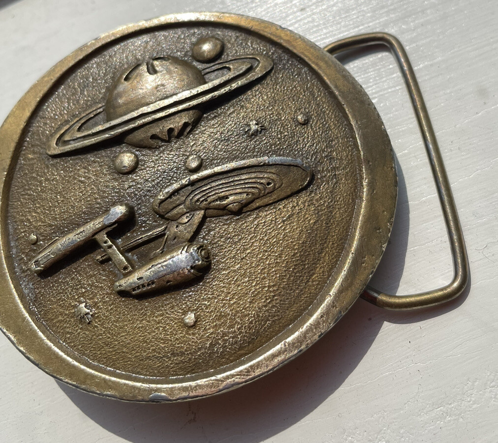 Vintage 70 s Star Trek NCC1701 Brass Belt Buckle | eBay