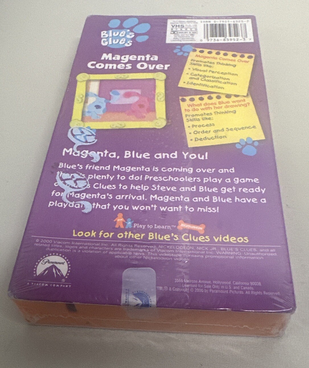 Blues Clues - Magenta Comes Over (VHS, 2000) for sale online | eBay