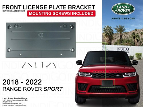2018-2022 Land Rover Range Rover Sport Front Bumper License Plate ...