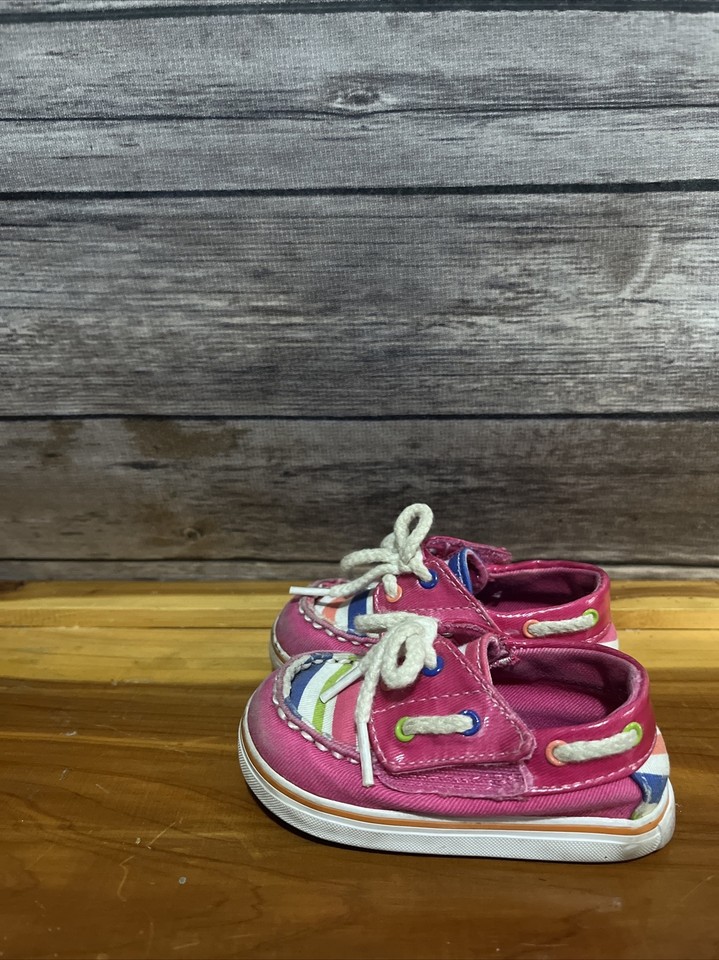 Sperry Shoes Infan Girls 2M Top Slider Sperry Soft Sole Pink Multicolor ...