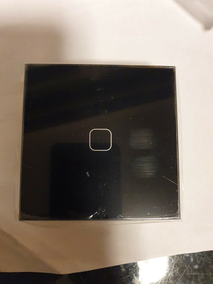 Luxury Glass Panel Touch LED Light Switch: ON/OFF two way switches ...