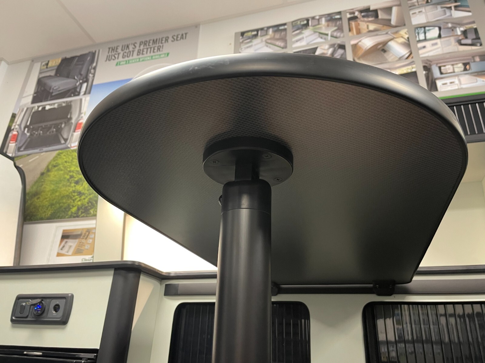 Campervan Table Rail & Adjustable Height Folding Table Leg, VW T5 Van ...