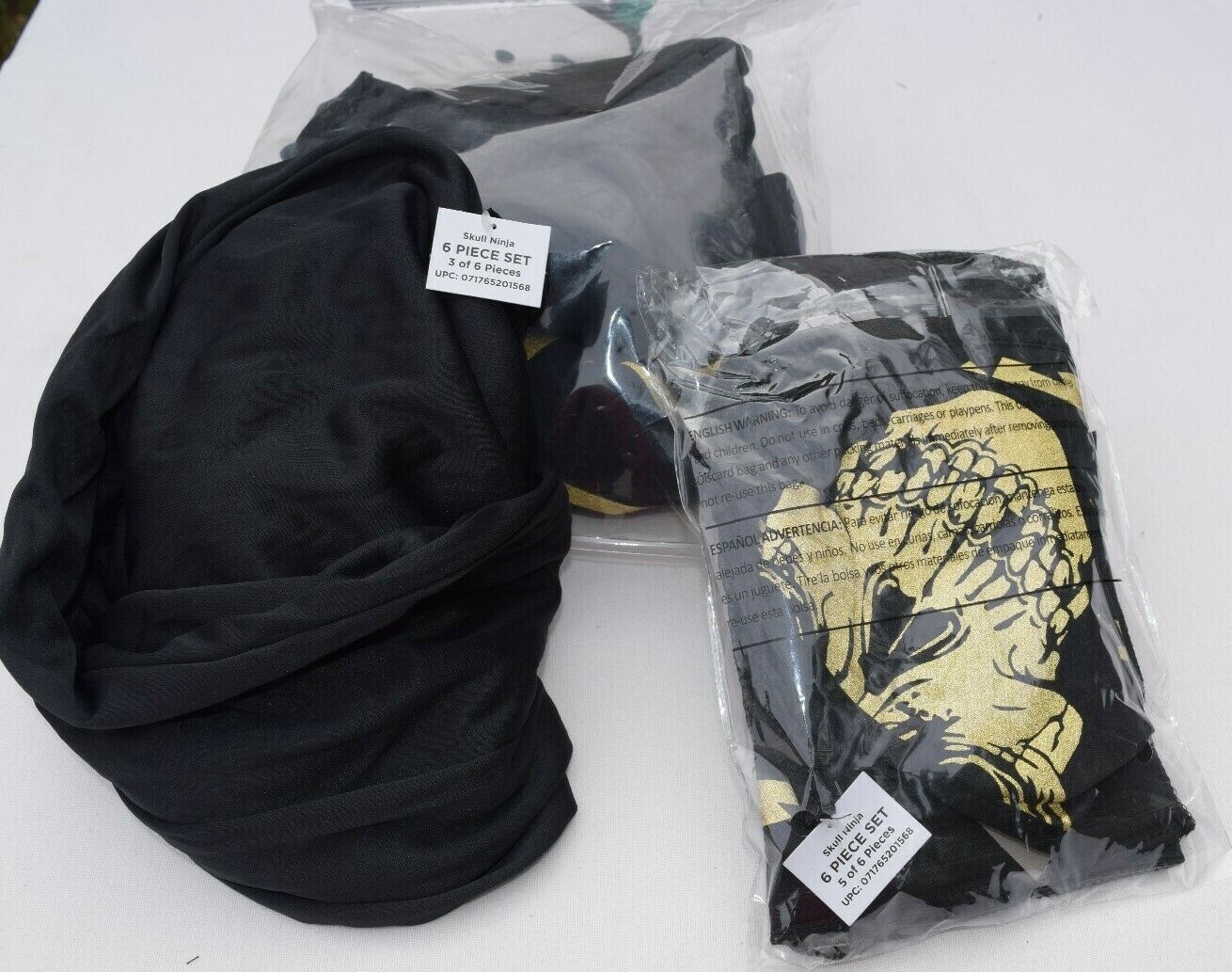 Gold Skull Lord Ninja Costume With Mask Size L | eBay