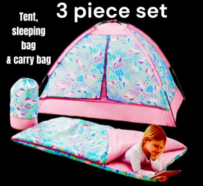Member's Mark Kids' 3-Piece Slumber Set: tent,Sleeping Bag,Carry Bag ...